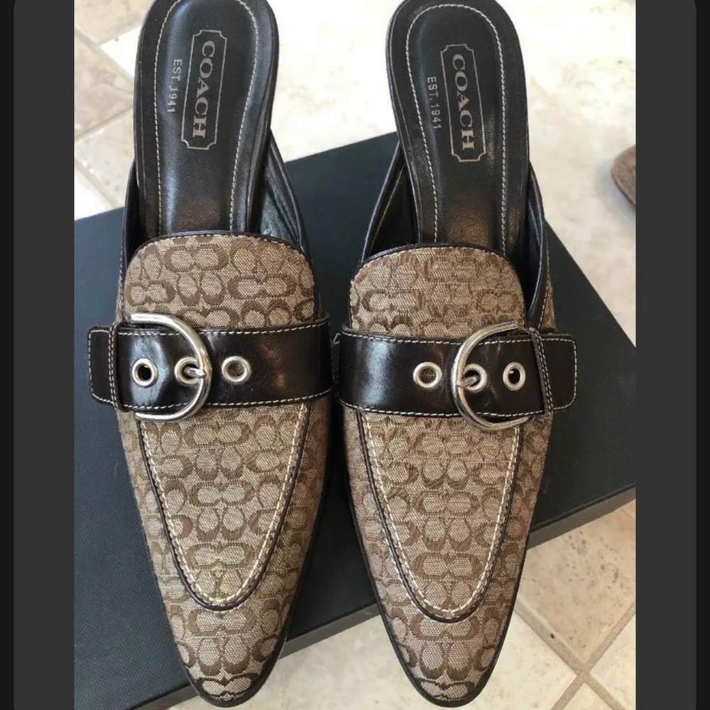 Coach Signature Buckle Slides Judie - Gem